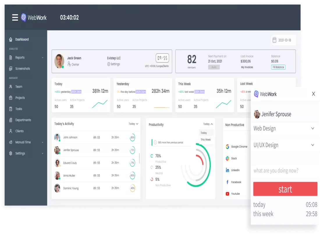 WebWork Time Tracker App Reviews and Pricing